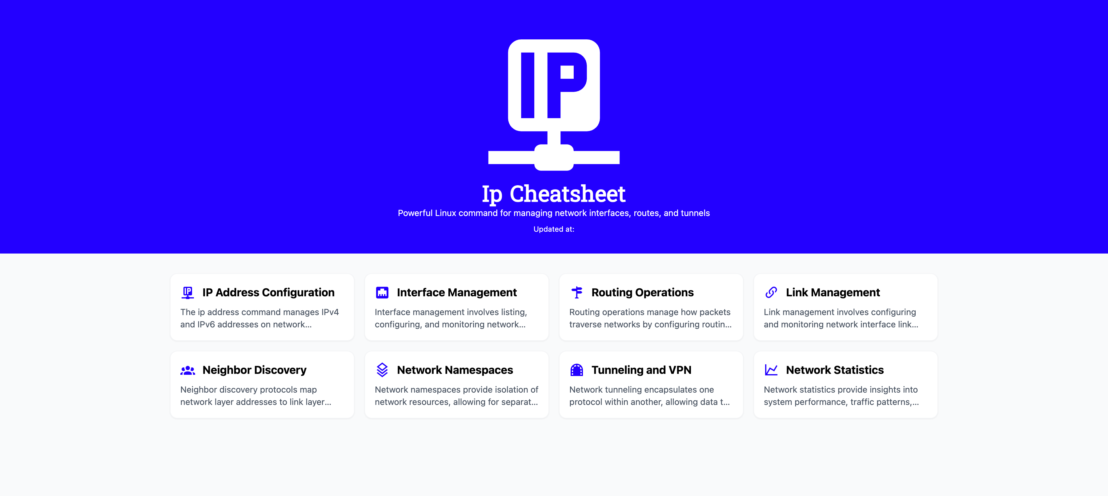Ip Quick Reference Cheat Sheet